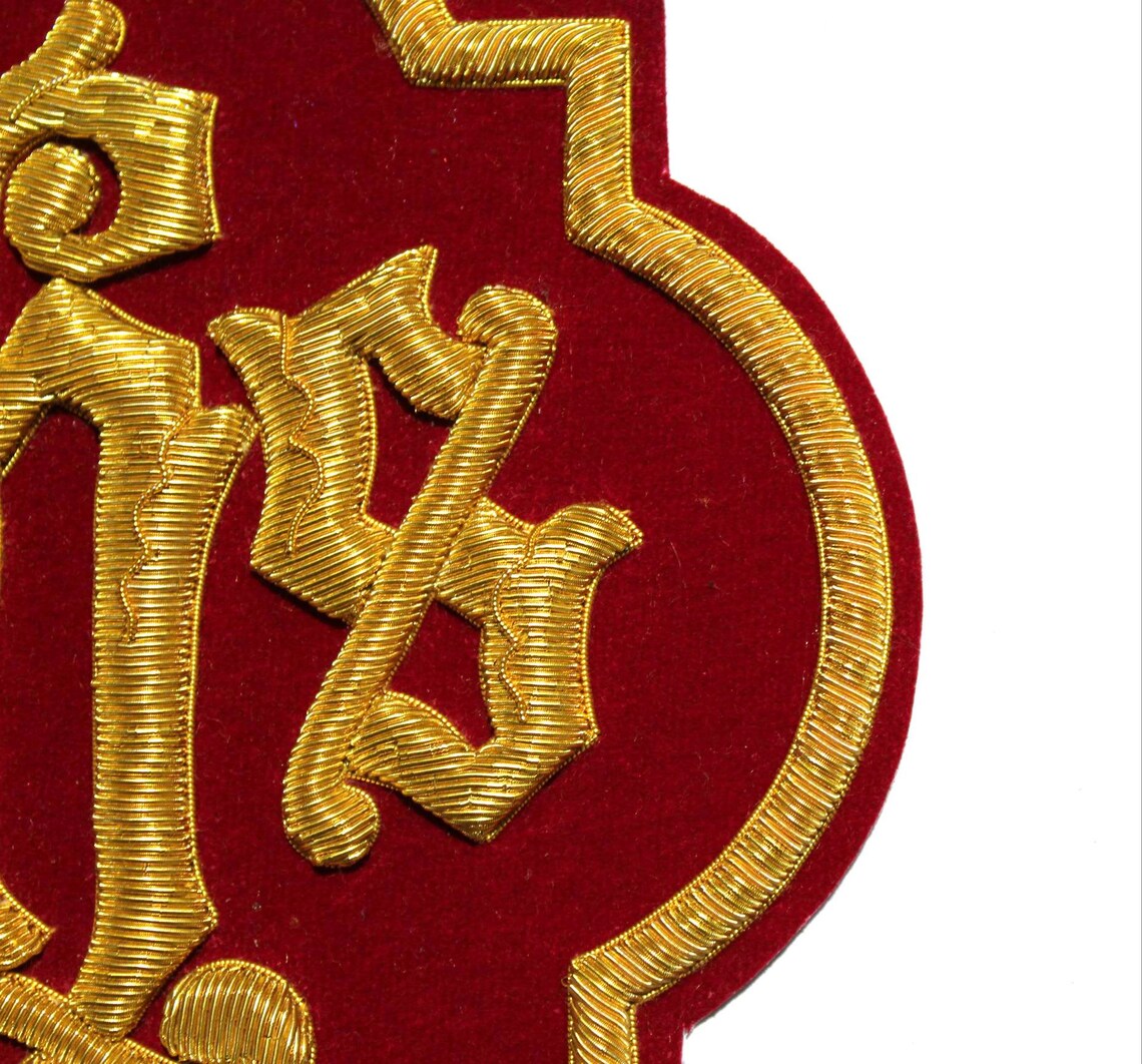 Beautiful Goldwork Liturgical Church Emblem IHS applique for | Etsy