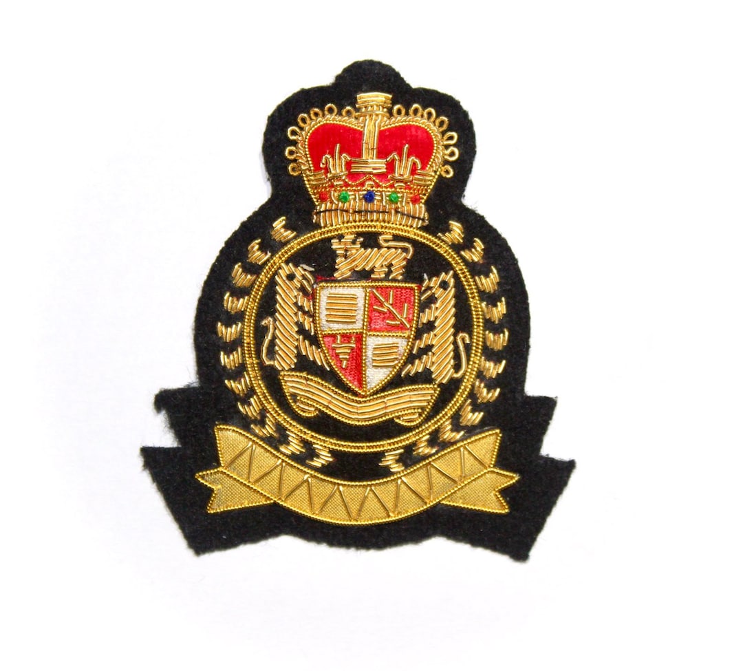 Classic Fashion Patch Hand Embroidered Sewn on Black Felt, Jacket Patch ...