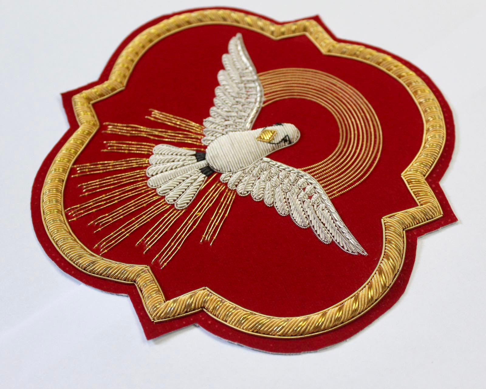 Holy Spirit - Liturgical Church Emblem Dove Hand-embroidered Sew on for ...