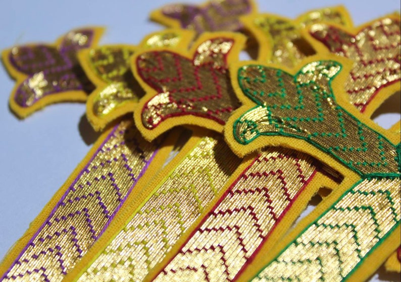 Liturgical Hand Embroidered Gold Cross Applique for Vestment - Etsy