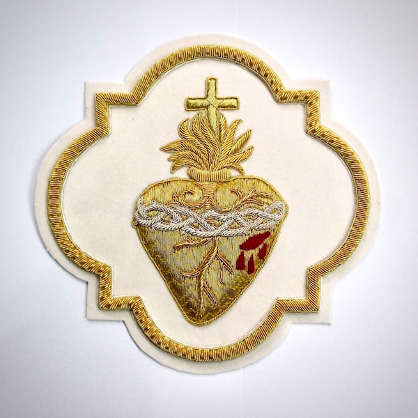 Sacred Heart Embroidery - Etsy