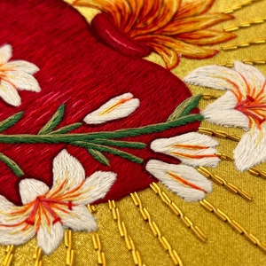 Chaste Heart of St. Joseph, Hand Embroidered Crest / Applique ...