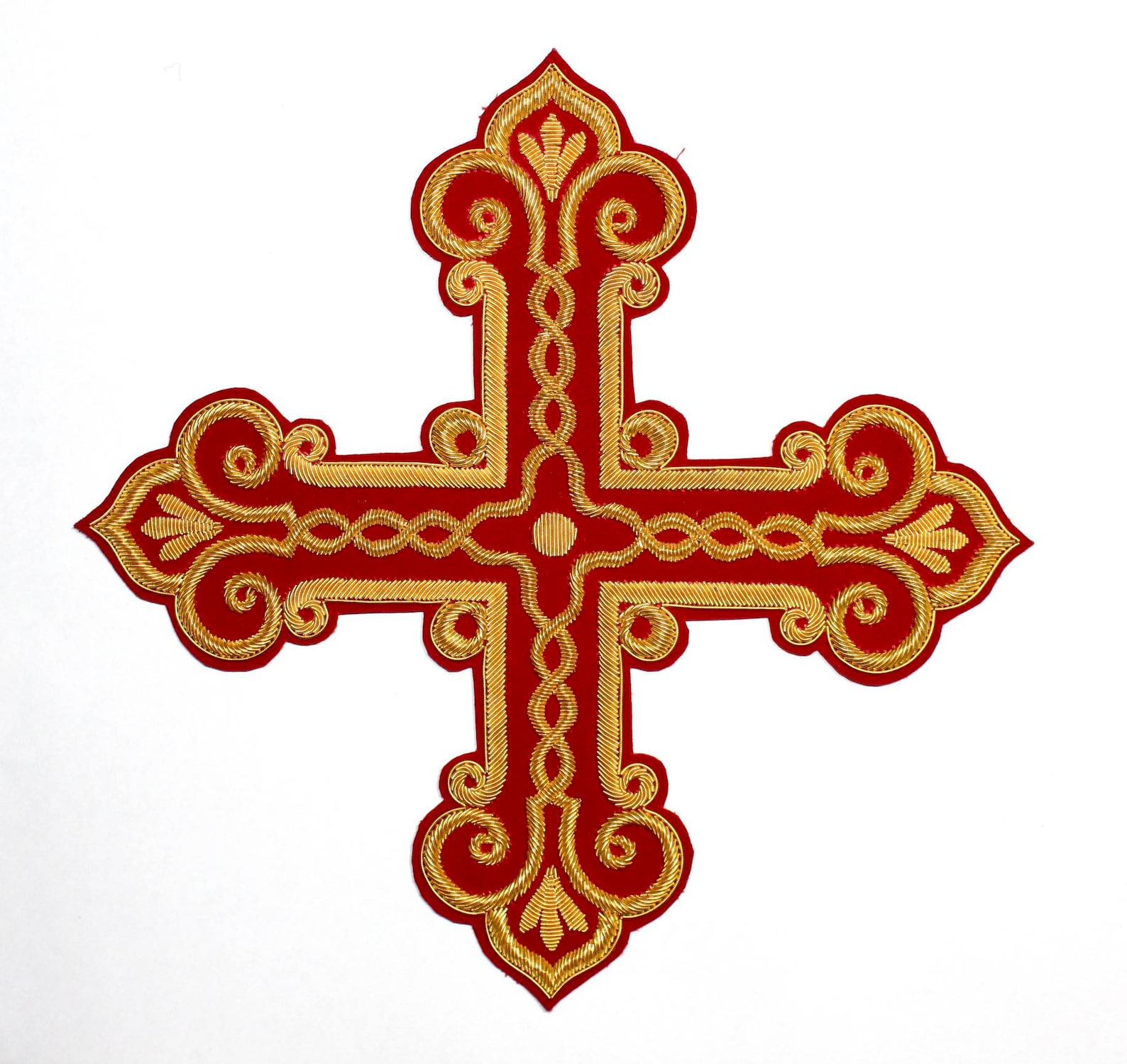 Greek Liturgical Embroidered Gold Cross Applique for Vestment - Etsy