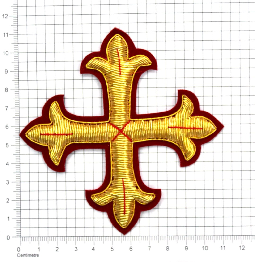 Embroidered Crosses Applique for Vestment, Stole, Altar Cover Etc.. - Etsy