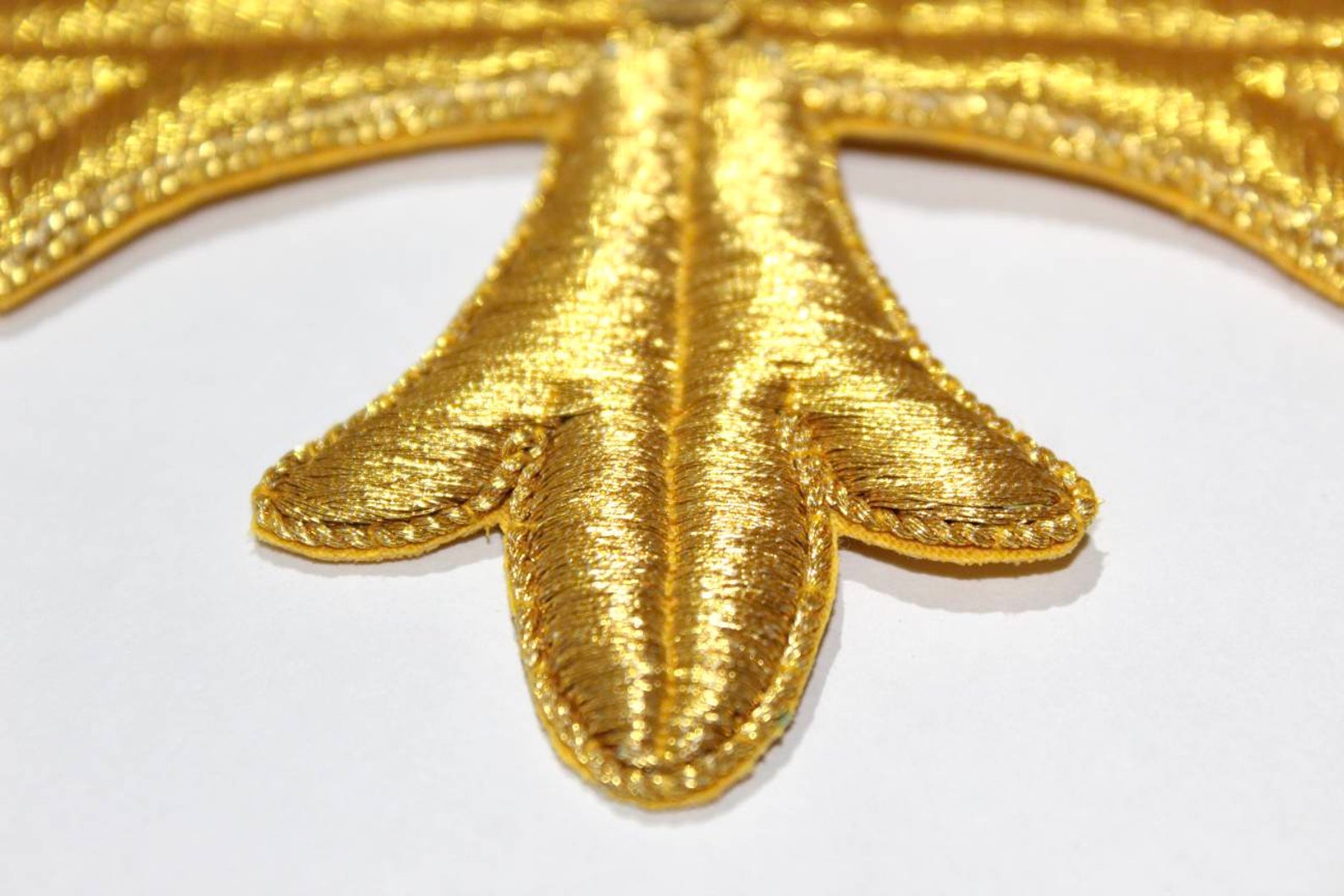 New Liturgical Hand Embroidered Gold Holy Cross Applique for - Etsy