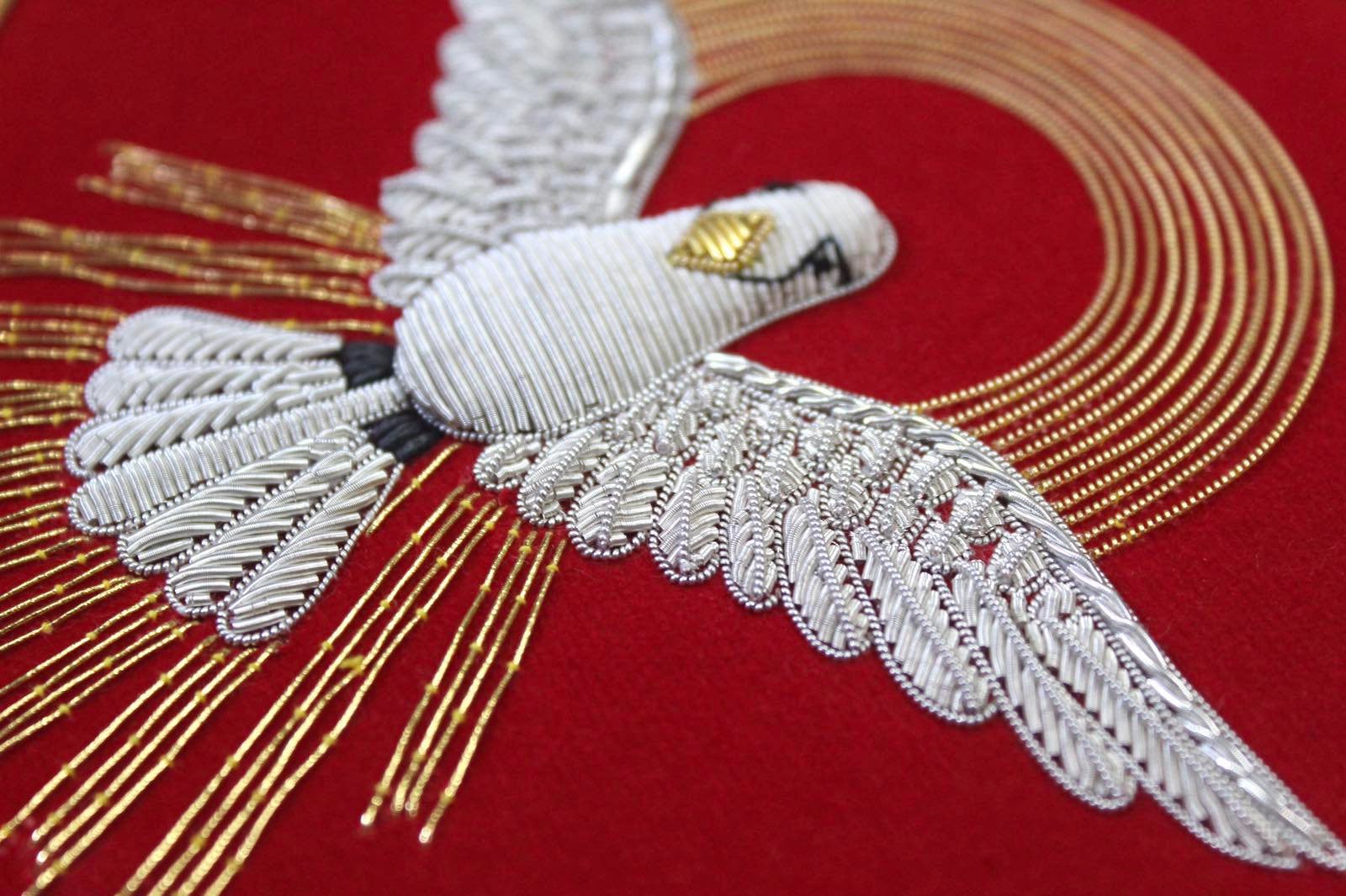 Holy Spirit - Liturgical Church Emblem Dove Hand-embroidered Sew on for ...