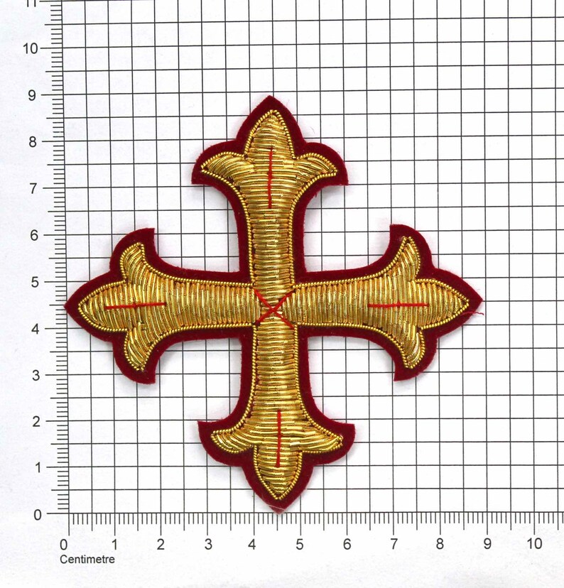 Embroidered Crosses Applique for Vestment, Stole, Altar Cover Etc.. - Etsy