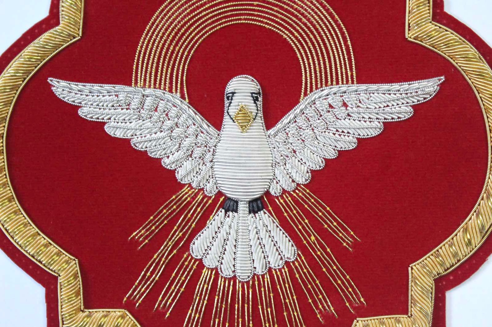 Holy Spirit - Liturgical Church Emblem Dove Hand-embroidered Sew on for ...