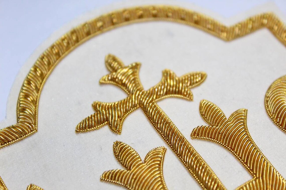 Liturgical Church Emblem IHS Hand-embroidered Sewn on | Etsy