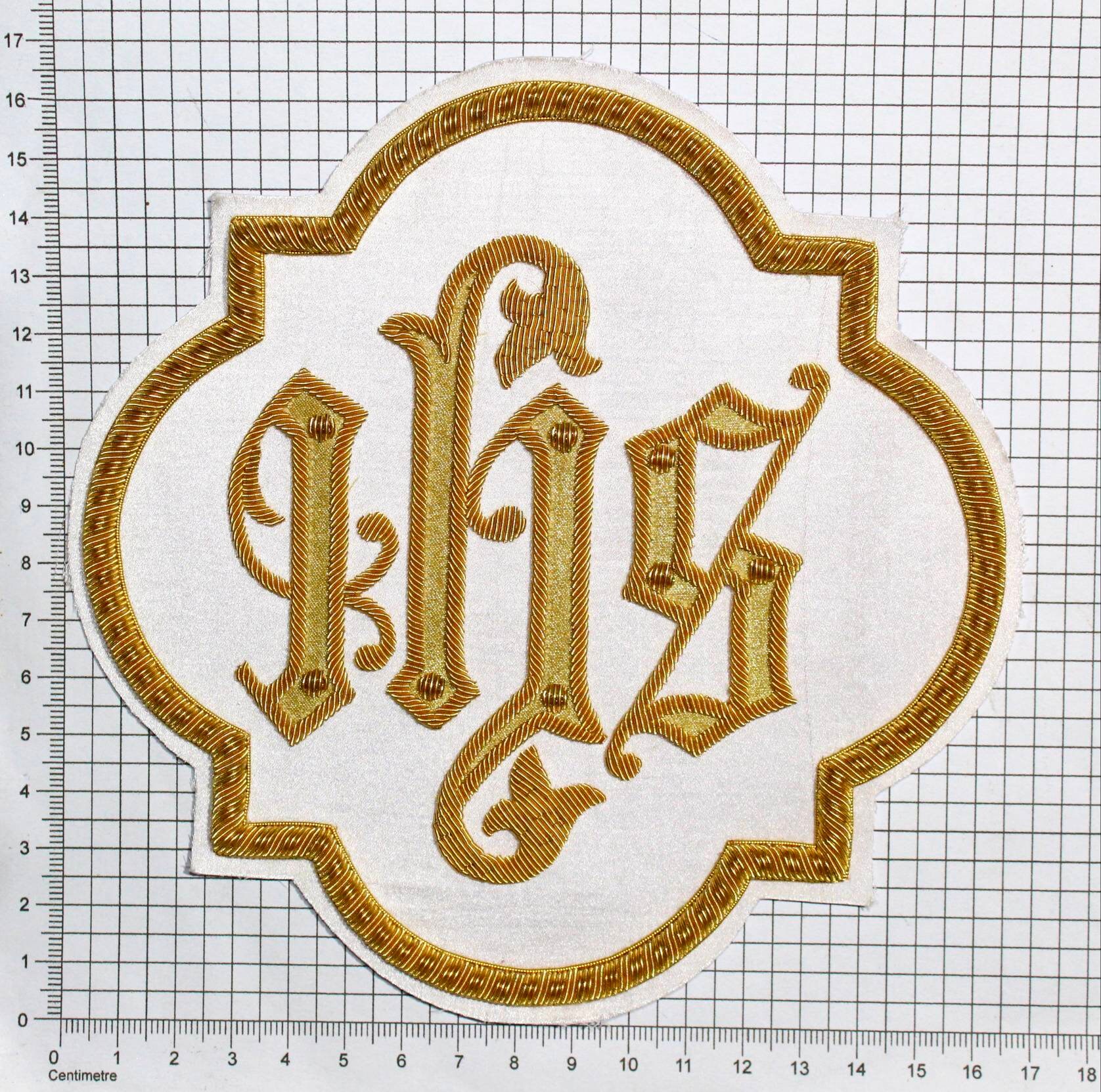 Beautiful Goldwork Liturgical Church Emblem IHS Applique for - Etsy