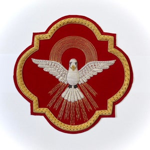 Holy Spirit - Liturgical Church Emblem Dove Hand-embroidered Sew on for ...
