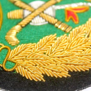 Golf Club Patch Hand Embroidered on Black Felt, Jacket Patch, Bag Patch ...