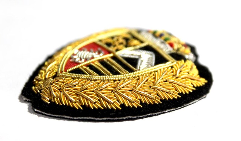 Hand Embroidered Bullion Pocket Badge for Blazer Jacket - Etsy