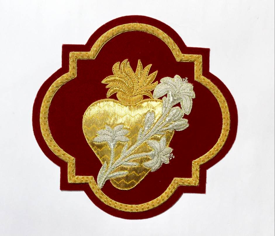 Heart of Joseph Hand Embroidered With Gold and Silver Bullion Wire - Etsy