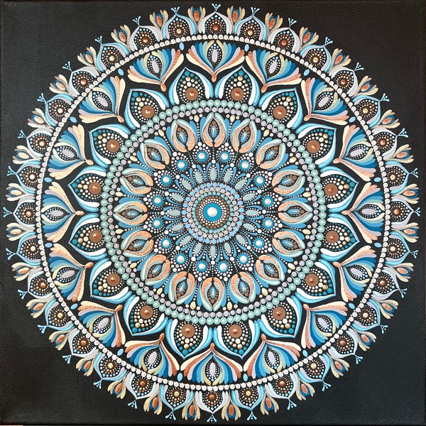 Mandala Canvas - Etsy