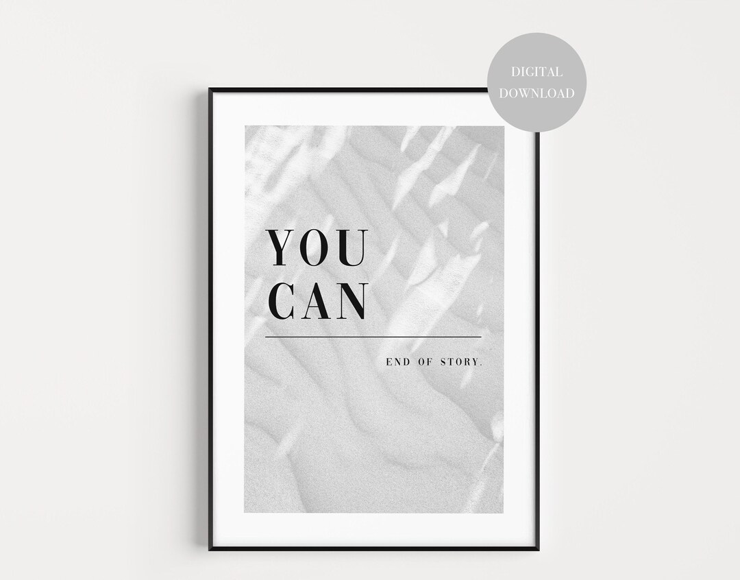 DIGITAL DOWNLOAD Poster / Quote / Motivation / Mindset / Positive ...