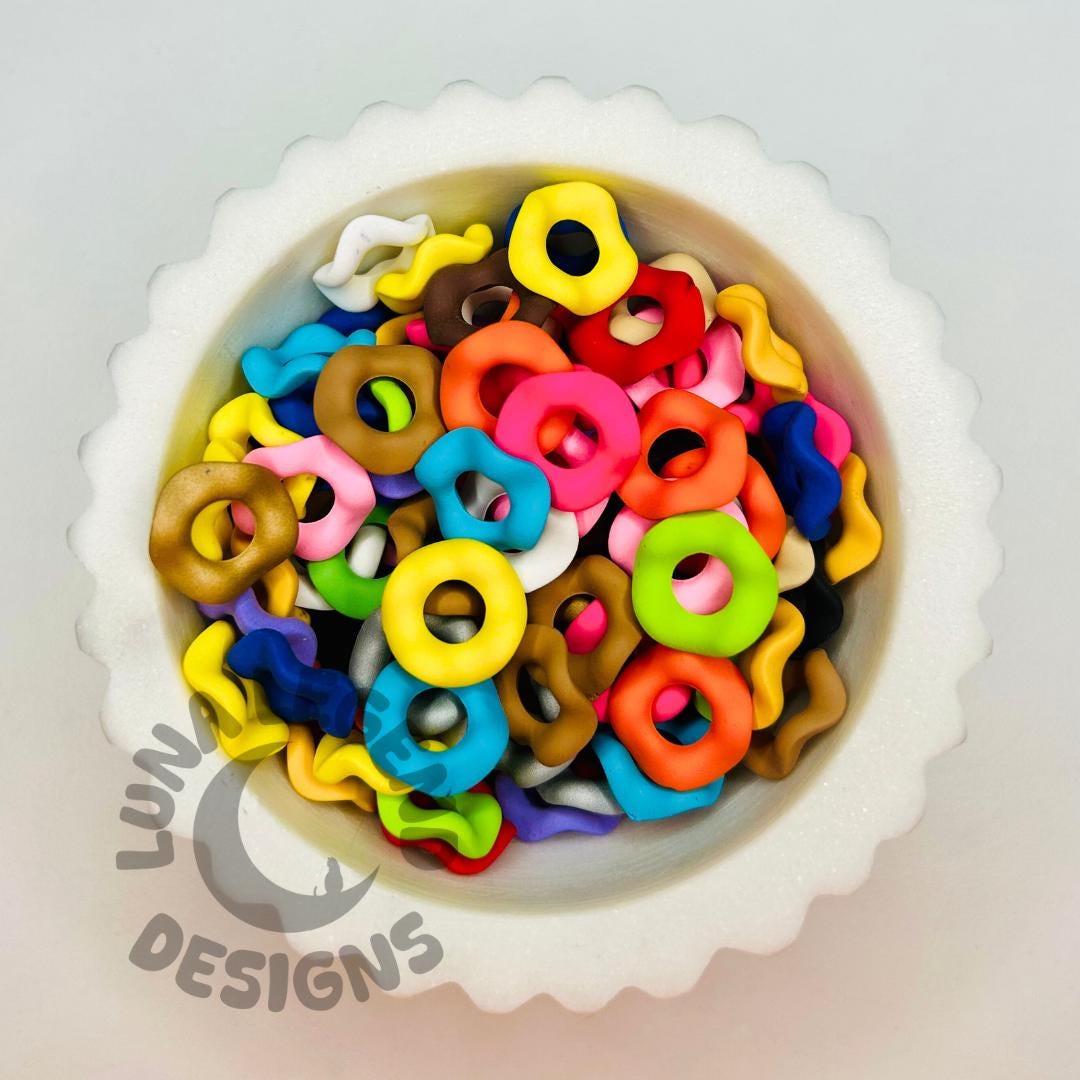 Wavy Matte Spacer Beads – Textured Acrylic Beads for DIY Pens, Jewelry ...