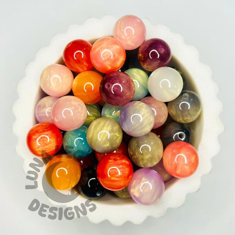 16mm Cat Eye Glitter Bead - Etsy