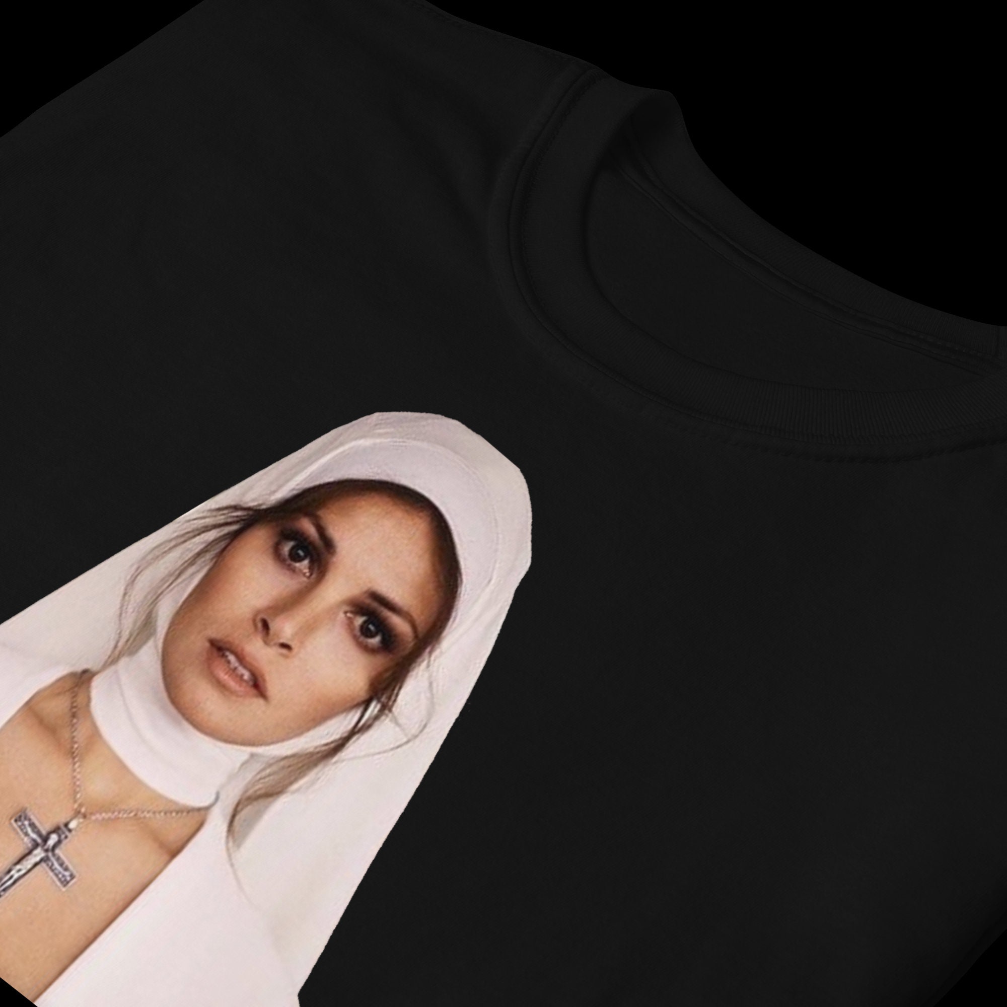 Raquel Welsh, Raquel Nun, Bluebeard, Sexy Nun, Printed T-shirt - Etsy