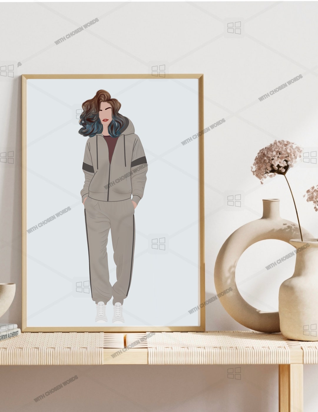 Faceless Portrait Digital Download Png Photo Modern Faceless Portrait ...