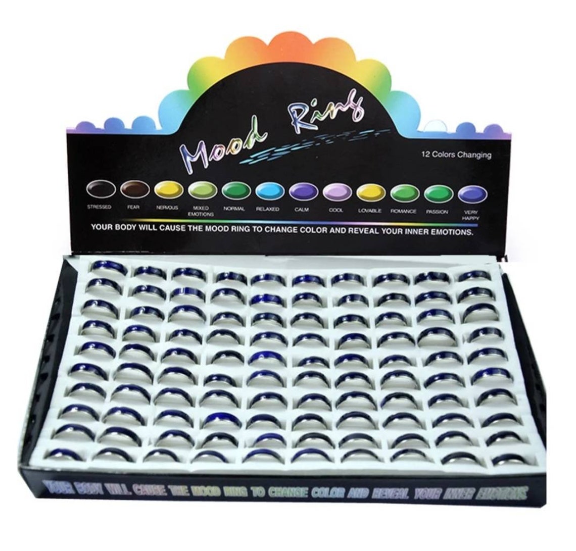 Mood ring/unisex/kids emotion colour changing mood ring.sizes | Etsy