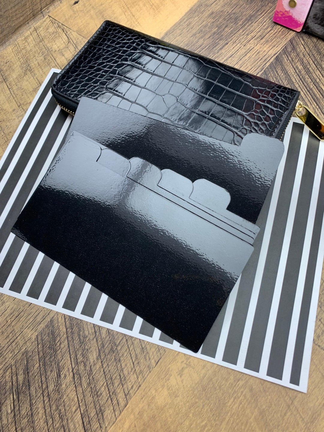 Set of 6 Laminated Wallet Cash Dividers With Tabs | Cash Envelope ...