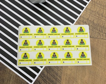 Student Loan Stickers - Etsy
