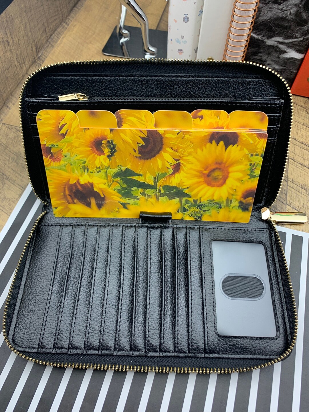 Set of 6 Laminated Wallet Cash Dividers With Tabs | Cash Envelope ...