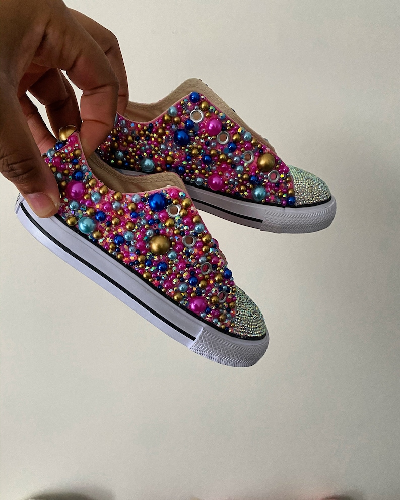 Custom Full Bling Converse - Etsy