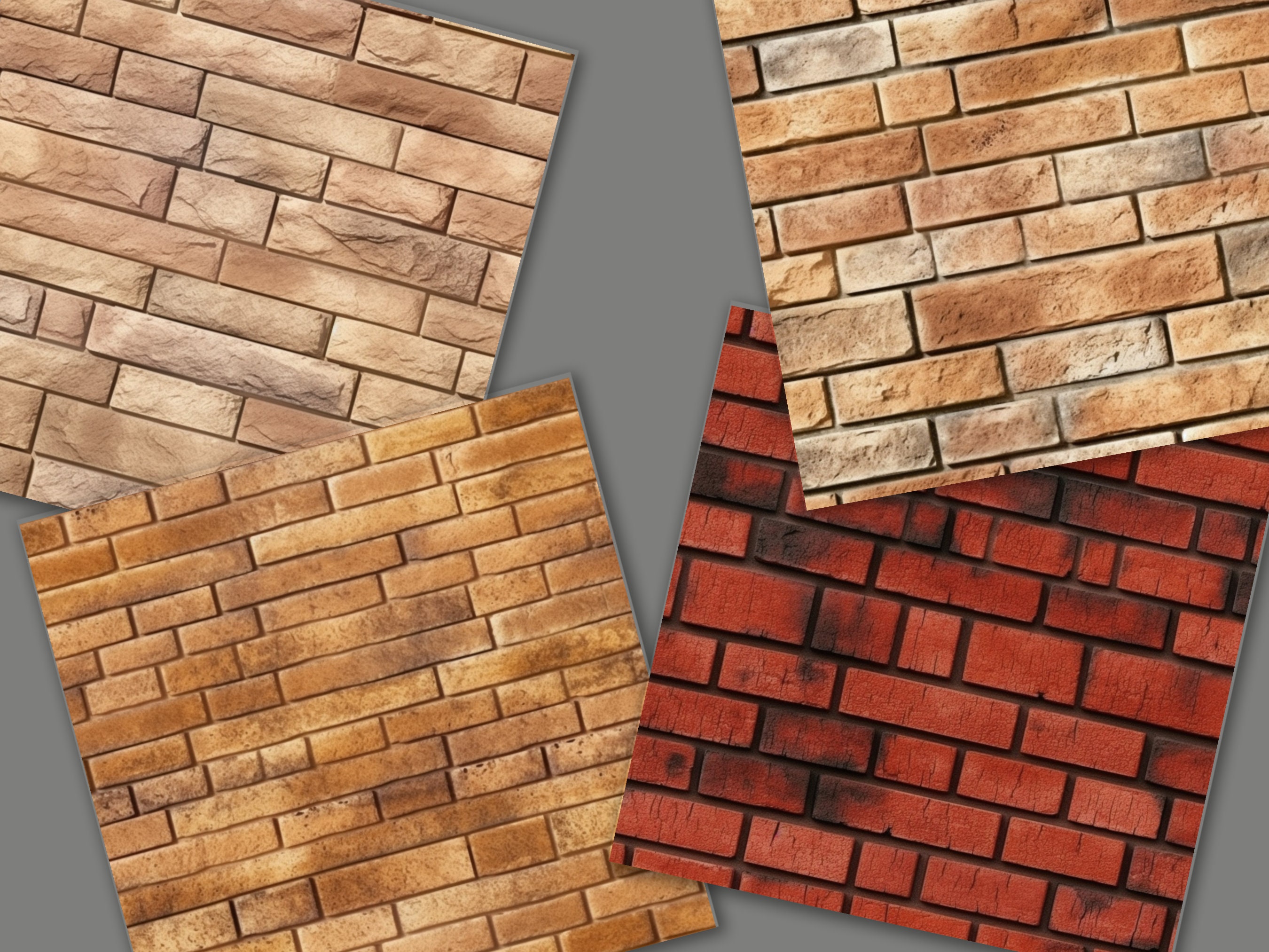 Brick Background Seamless Pattern Digital Paper Bricks Scrapbook Papers ...