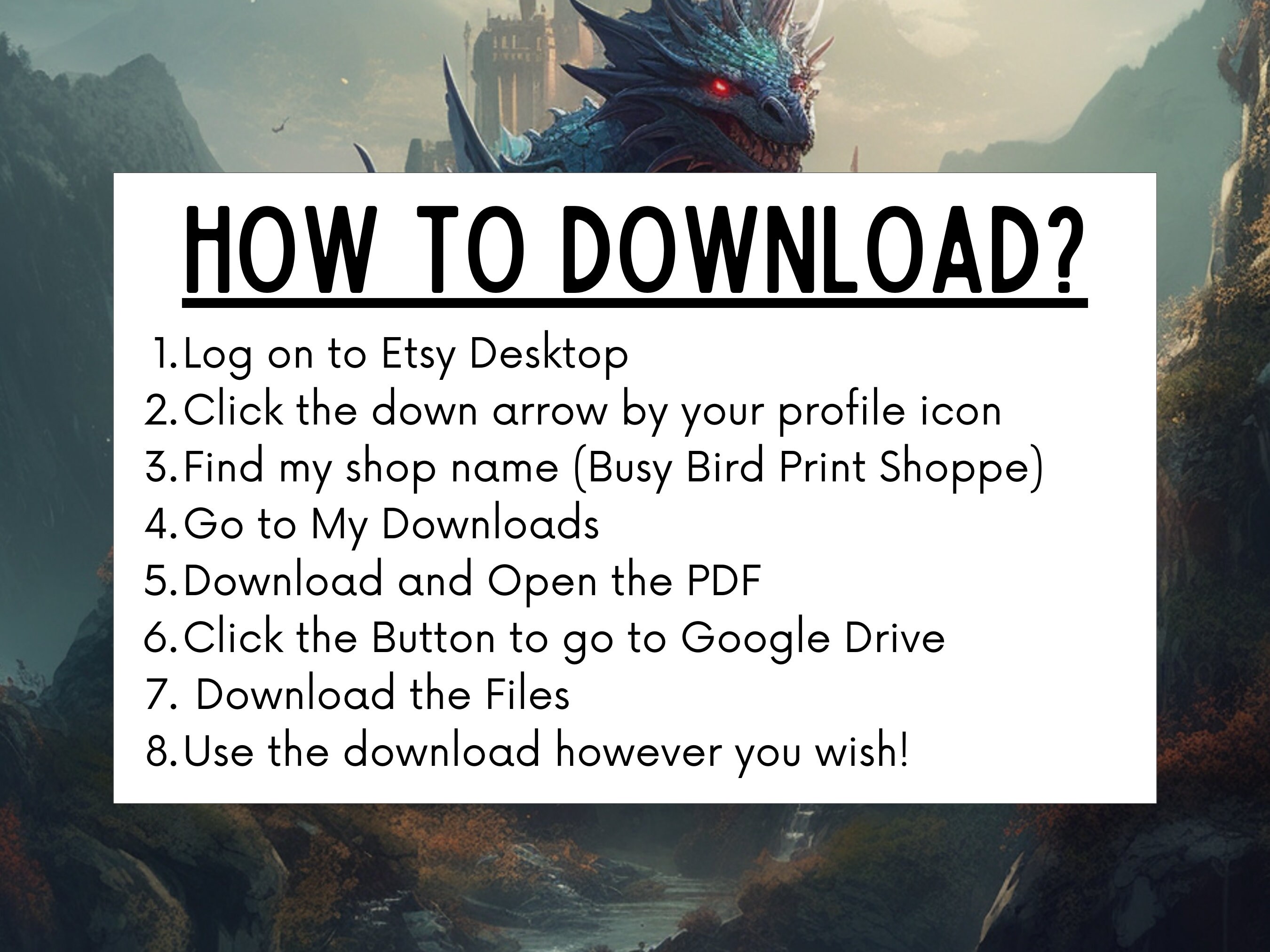 Printable Fantasy Dragon Digital Paper Magical Dragons Letter - Etsy