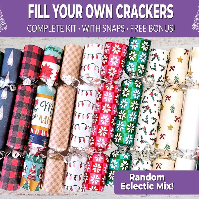 Diy Christmas Crackers Snap - Etsy