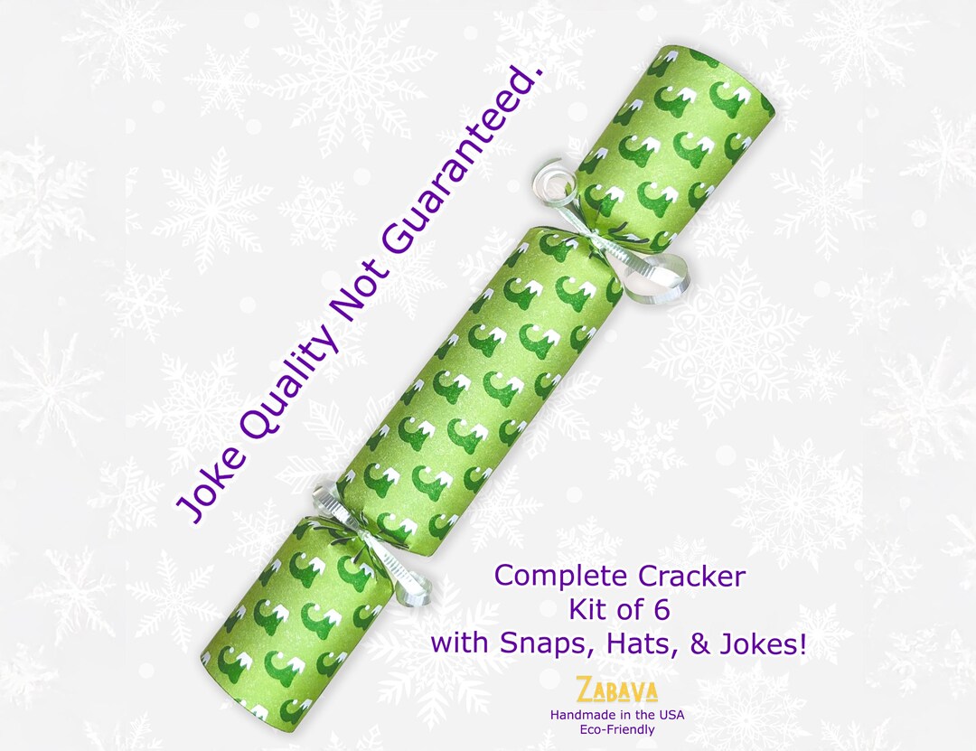 6 DIY Christmas Cracker Kit | Eco-friendly Crackers With Snaps, Jokes ...