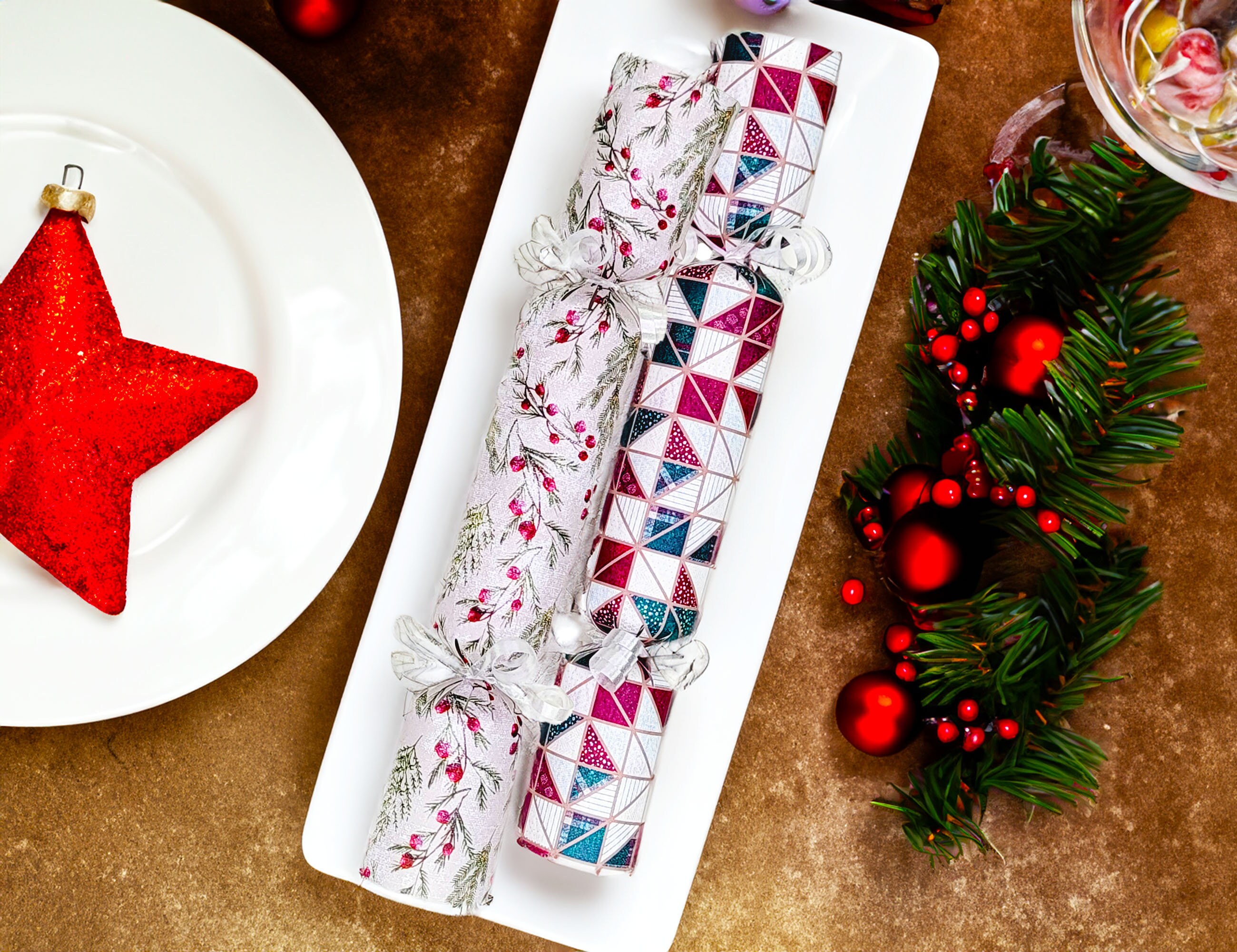 6 Eco Friendly Christmas Crackers W/ Snaps. Fill Your Own DIY Christmas ...