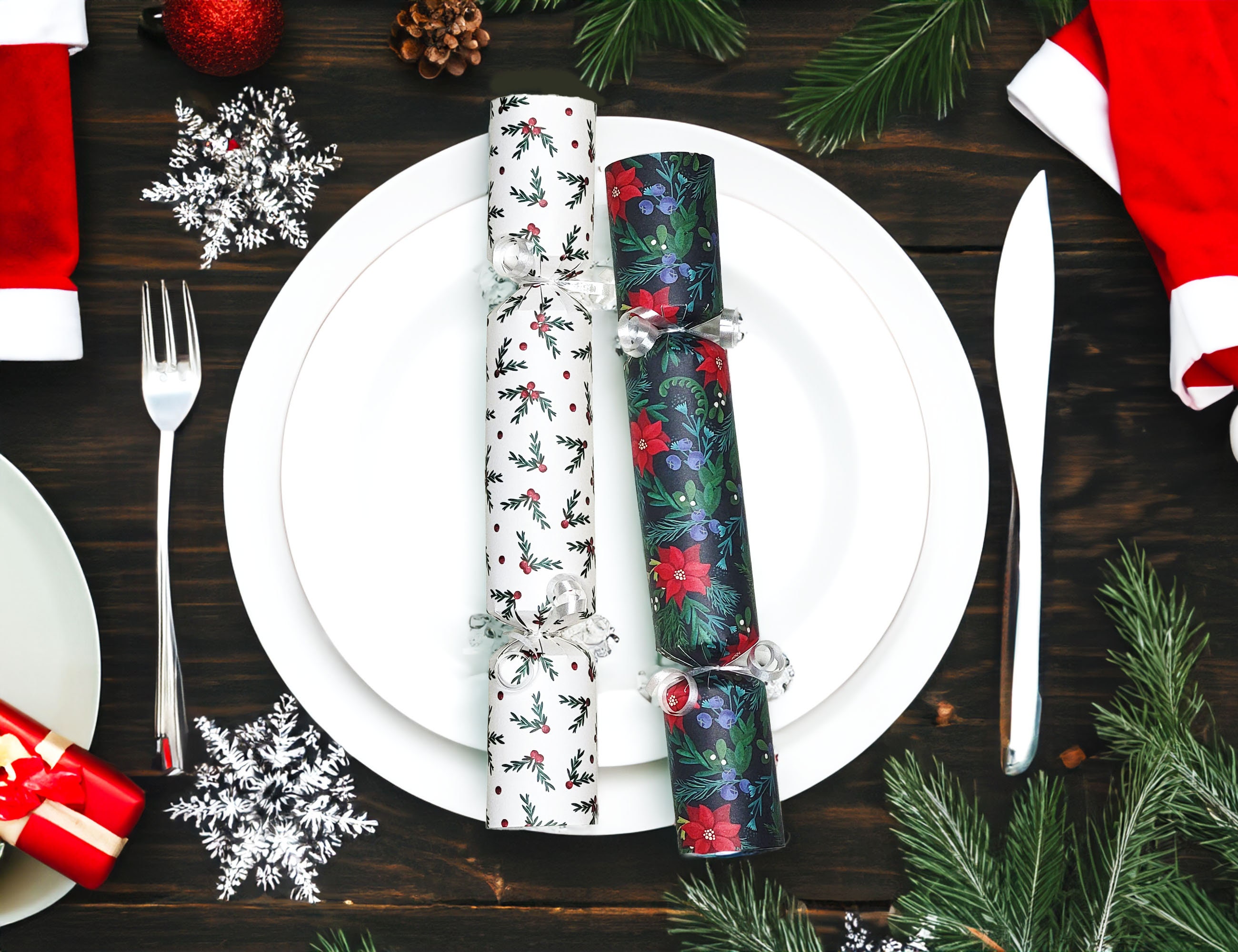 6 Eco Friendly Christmas Crackers W/ Snaps. Fill Your Own DIY Christmas ...