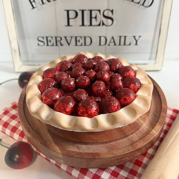 Fake Cherry Pie Display - Etsy