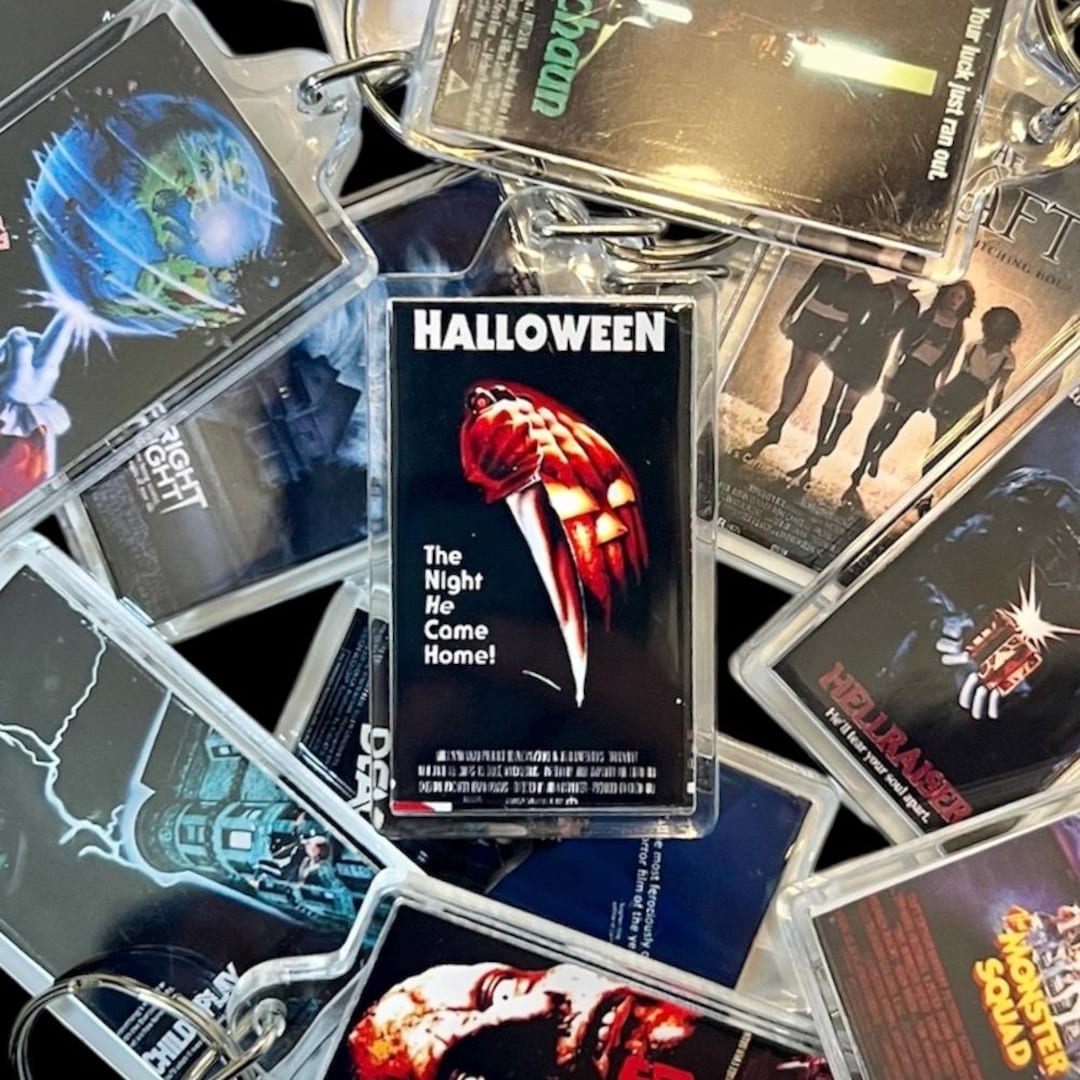 Horror Movie Poster Keychain | Movie Keychain | Horror Movie Bag ...