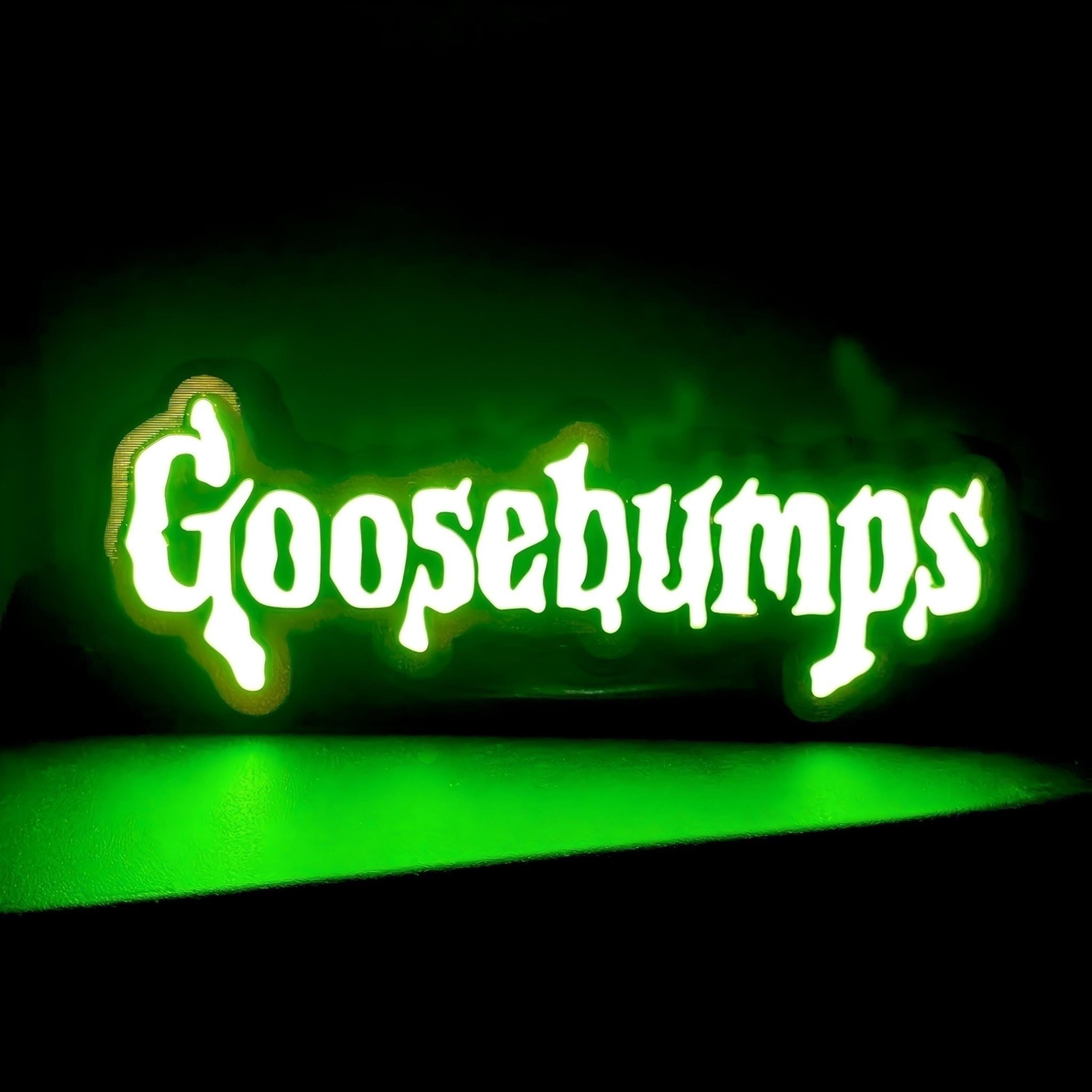 Goosebumps Lightbox | 3D Printed Goosebumps Lightbox | Neon Goosebumps ...