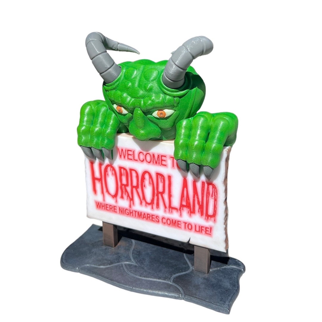 Goosebumps Welcome to Horrorland Bookshelf Sign Goosebumps Decor ...