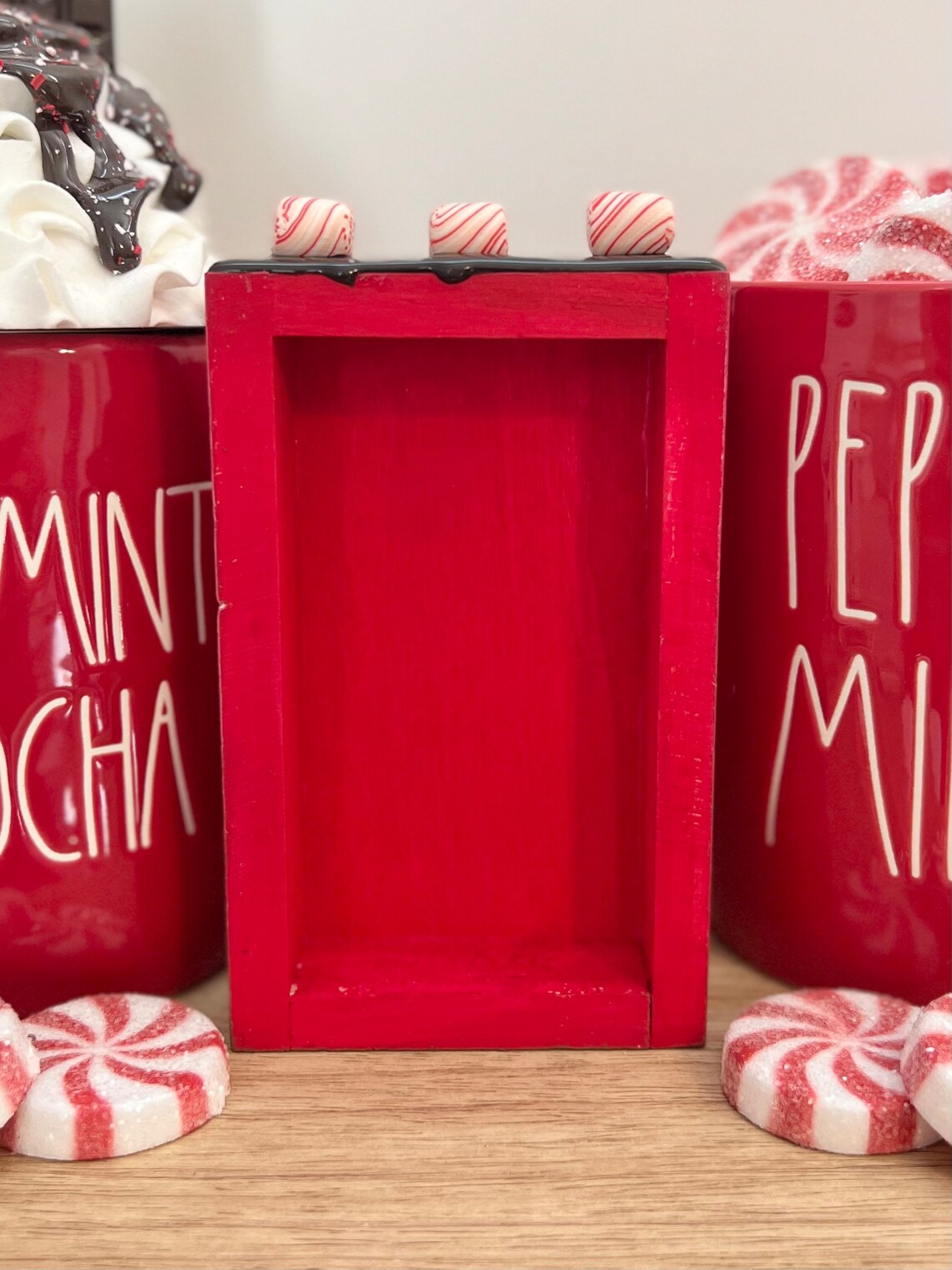 Hot Peppermint Mocha Served Here Mini Wooden Sign Peppermint - Etsy