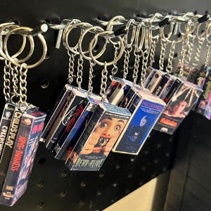 Mini Horror VHS Keychain | Movie Keychain | Horror Movie Bag Backpack ...