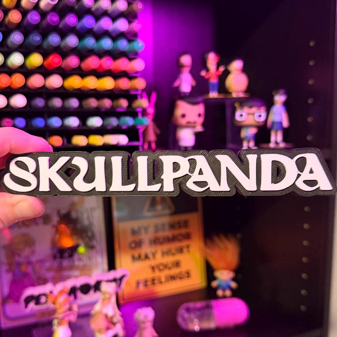 Skullpanda 3D Printed Logo | Vinyl Figure Collectible Signage ...