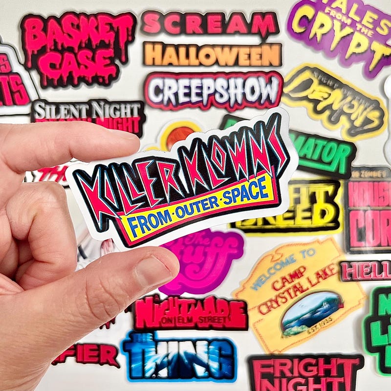 Horror Movie Logo Sticker - Etsy