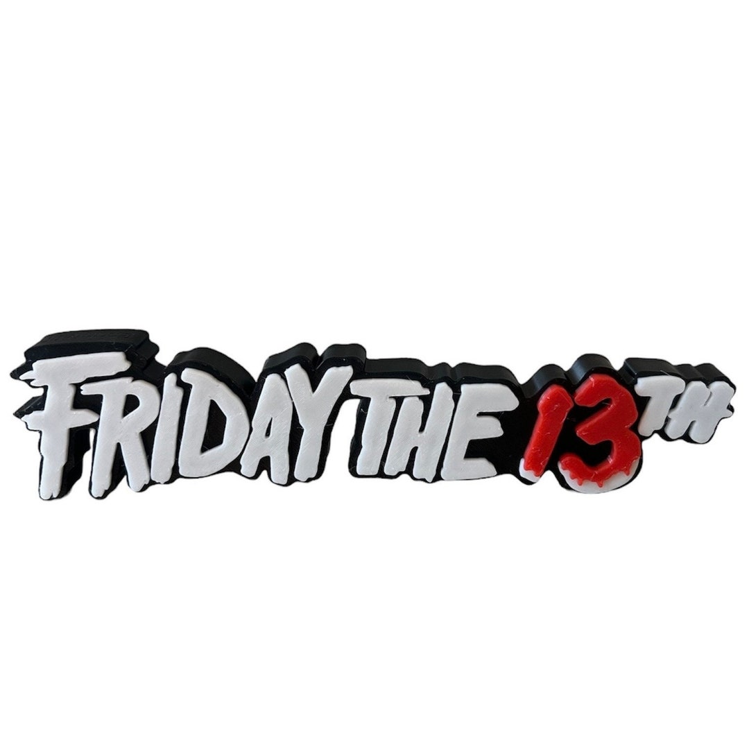 Friday the 13th Sign Jason Voorhees Logo horror Movie Logo Detolf Shelf ...