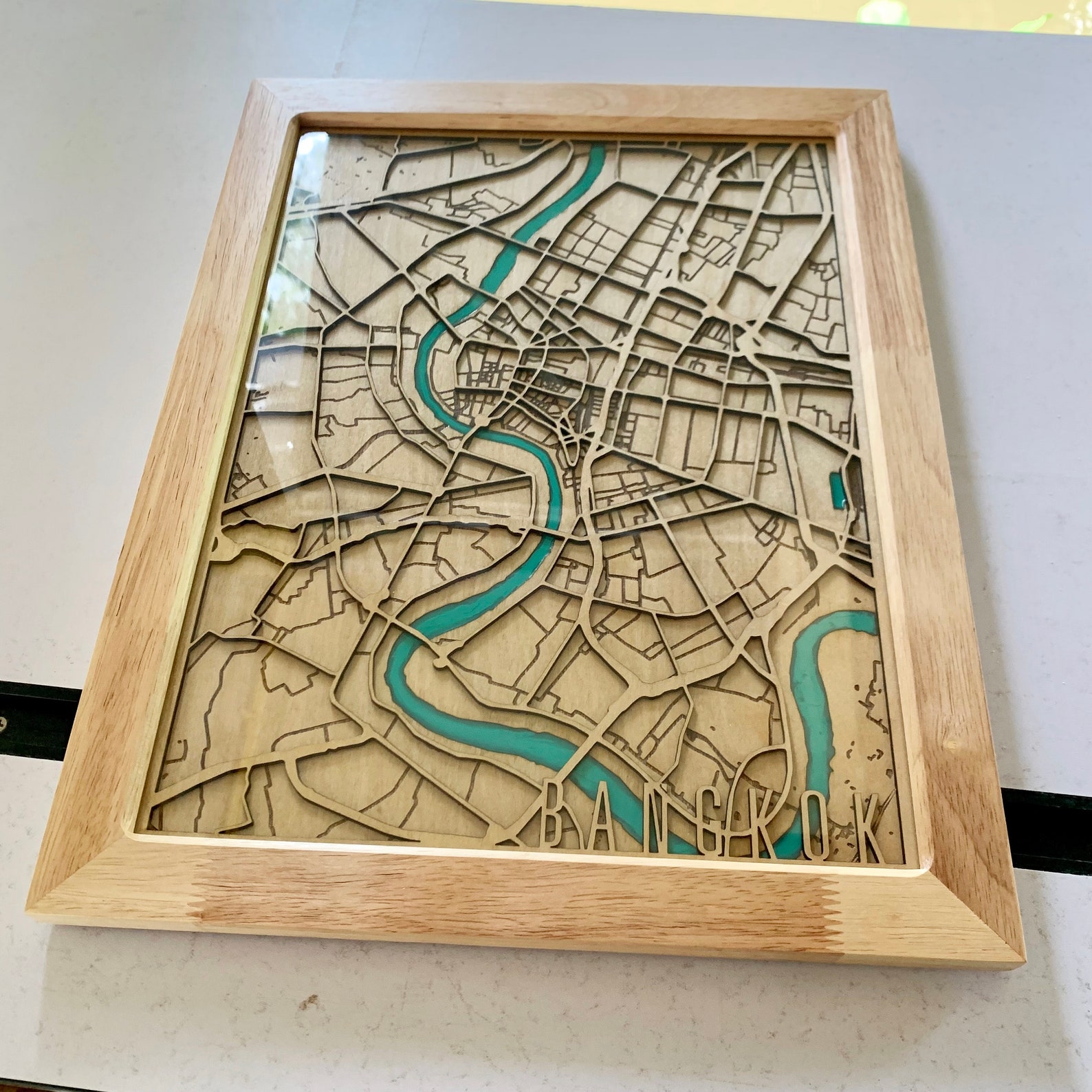 City Map, Custom Wood City Map Any City You Want and Free Shipping - Etsy