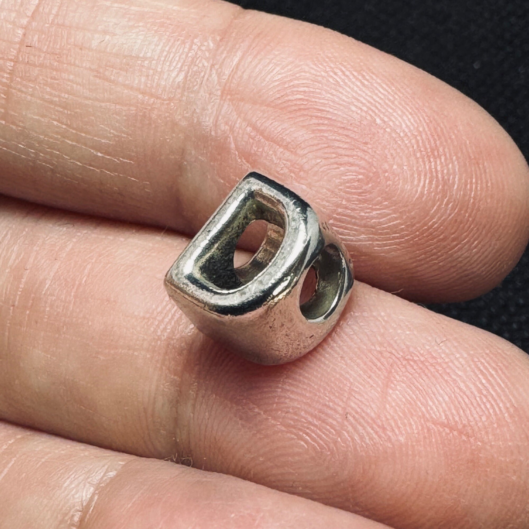 Pandora Sterling Silver 925 Fine Letter d Initial Slide Charm 0.25 ...