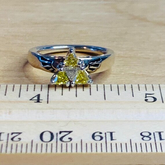 Custom 14k Legend of Zelda Triforce Design .48CTW Dia… - Gem