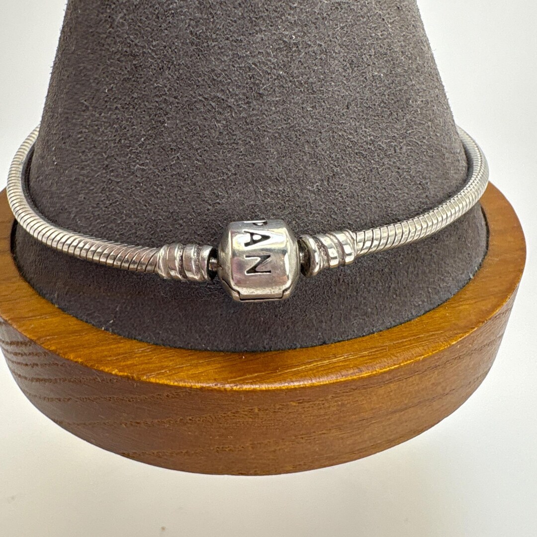Pandora ALE Sterling Silver 925 Slide Charm Bracelet Snap Clasp 9 ...