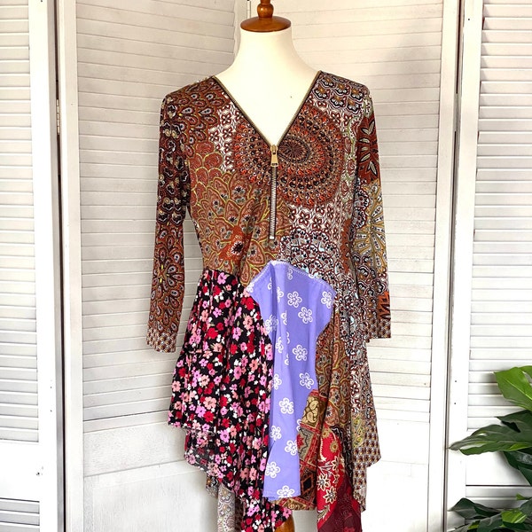 Patchwork Tunic - Etsy