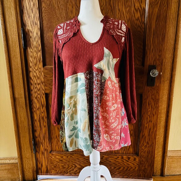 Patchwork Tunic - Etsy